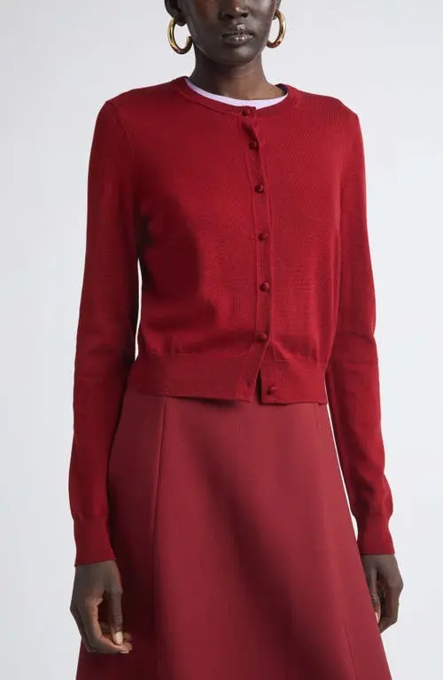 Carolina Herrera Silk And Cotton Cardigan - Rioja