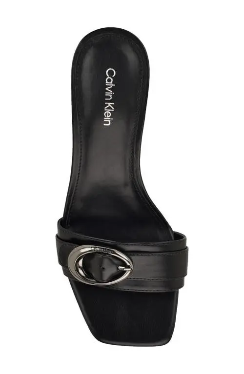 Calvin Klein Neveena Kitten Heel Sandal - Black