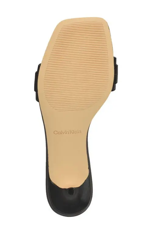 Calvin Klein Neveena Kitten Heel Sandal - Black