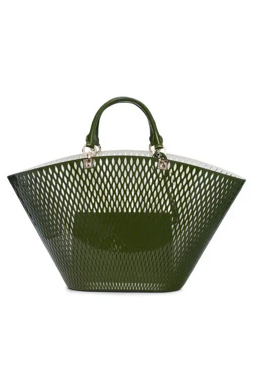 TOM FORD Large Panier Cutout Patent Leather Tote