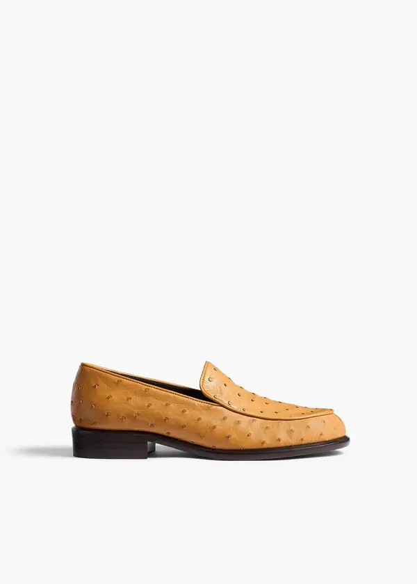 Khaite Miles Loafer In Ostrich