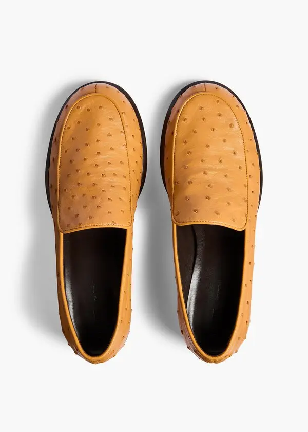 Khaite Miles Loafer In Ostrich