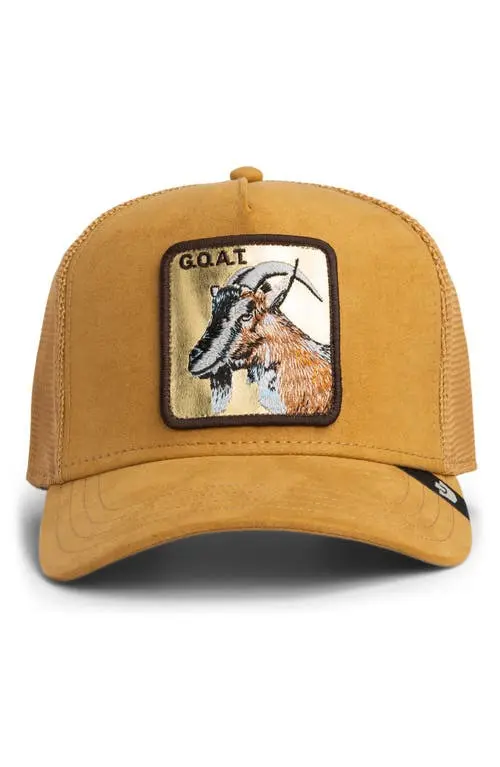 GOORIN BROS Golden Goat Patch Trucker Hat - Amber