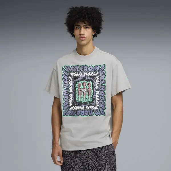 PUMA Melo World T-shirt Ii Oversized T-shirt - Gray
