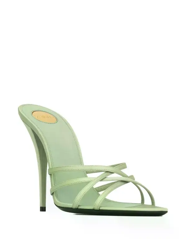 Saint Laurent Strap Sandals - Green