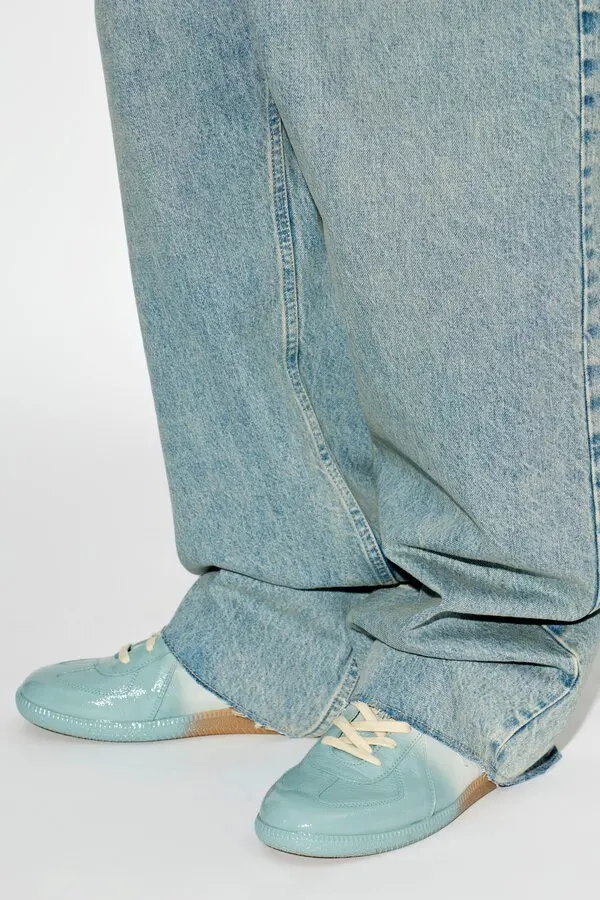 MAISON MARGIELA Leather Sneakers - Blue
