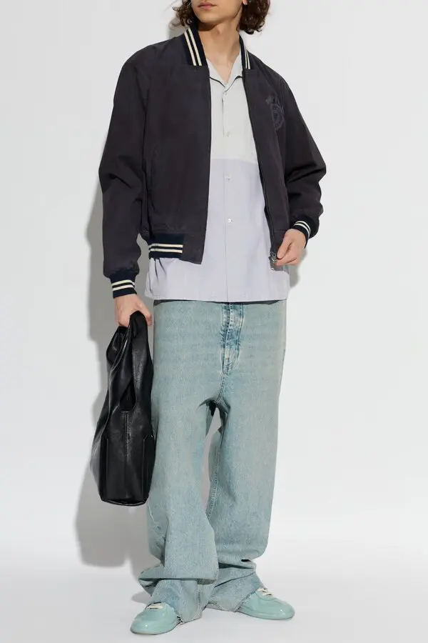 MAISON MARGIELA Leather Sneakers - Blue