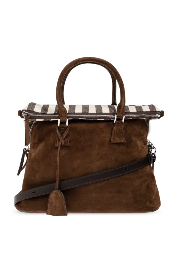 MAISON MARGIELA 5ac Soft Medium Handbag - Brown