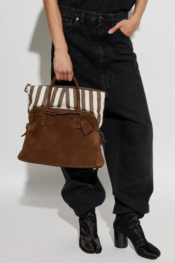 MAISON MARGIELA 5ac Soft Medium Handbag - Brown
