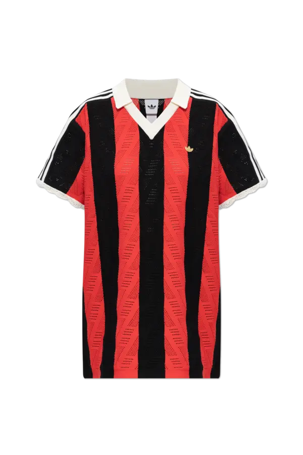 ADIDAS ORIGINALS Appliqué Logo Polo Shirt - Red