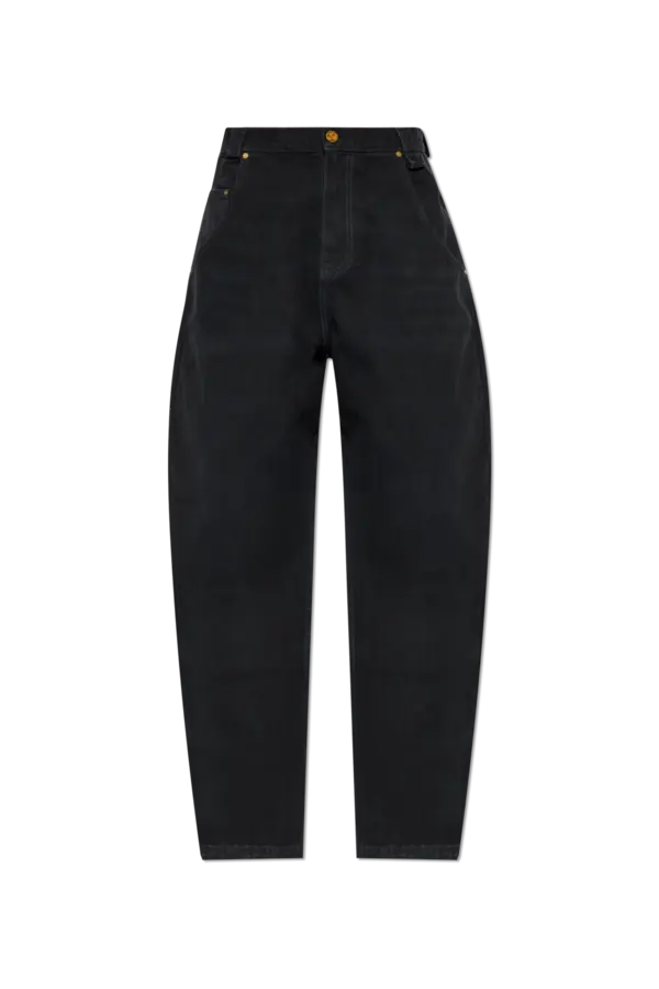 WILLY CHAVARRIA Wide-leg Jeans - Black