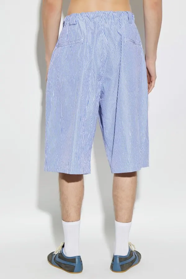 WILLY CHAVARRIA Striped Cotton Shorts