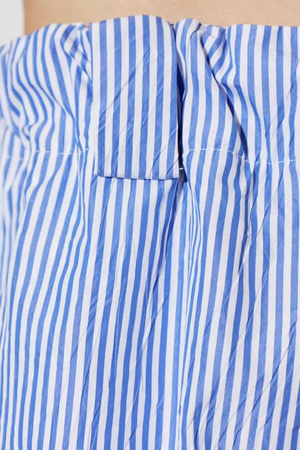 WILLY CHAVARRIA Striped Cotton Shorts