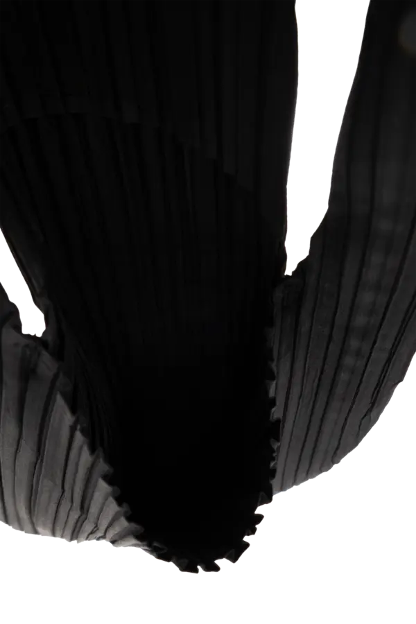 Issey Miyake Pleated Handbag - Black