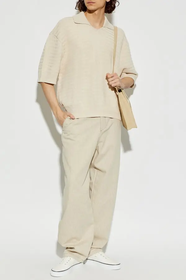 Jacquemus Cotton Polo - Cream