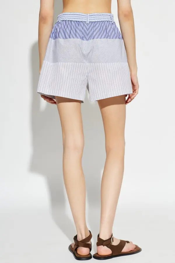 Moschino Patterned Straight Leg Shorts - Blue