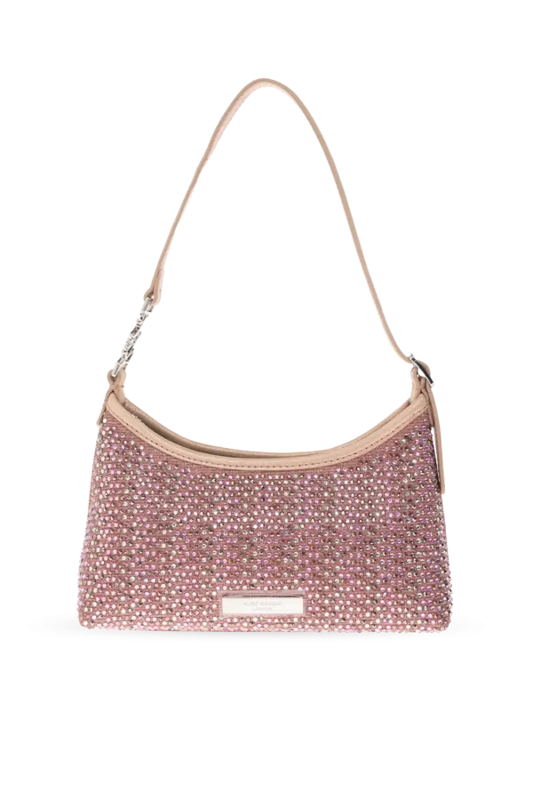 Kurt Geiger Embroidered Shoulder Baguette - Pink