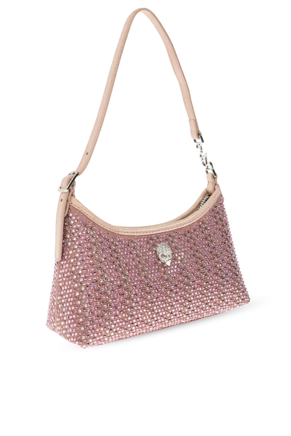 Kurt Geiger Embroidered Shoulder Baguette - Pink