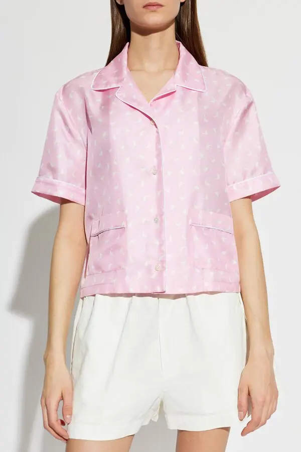 Moschino Silk Short-sleeve Shirt