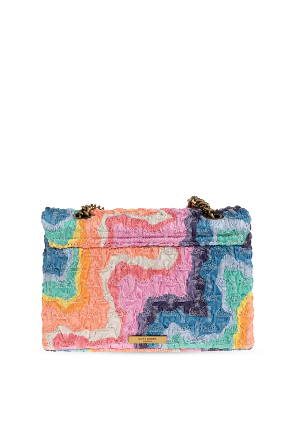 Kurt Geiger Ruched Fabric Kensington Shoulder Bag - Multicolour