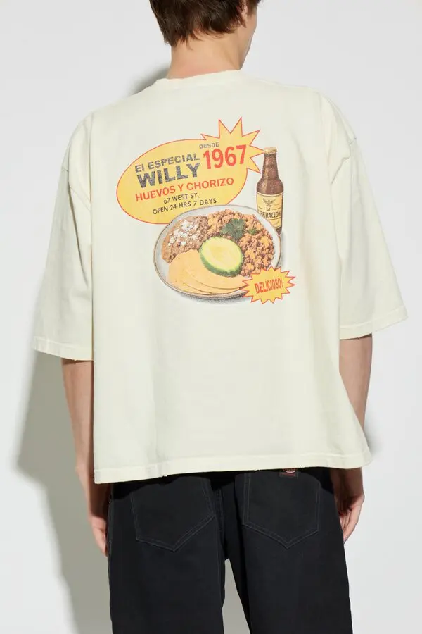 WILLY CHAVARRIA T-shirt With Print - Cream