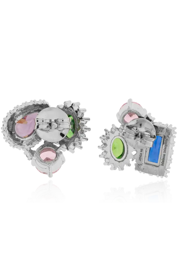 MAISON MARGIELA Earrings With Cubic Zirconia - Multicolour