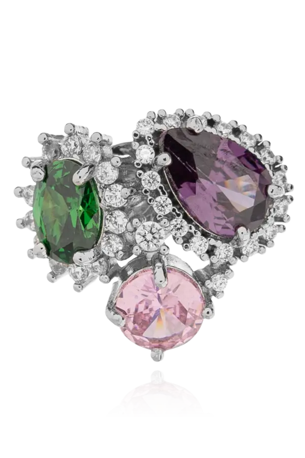 MAISON MARGIELA Earrings With Cubic Zirconia - Multicolour