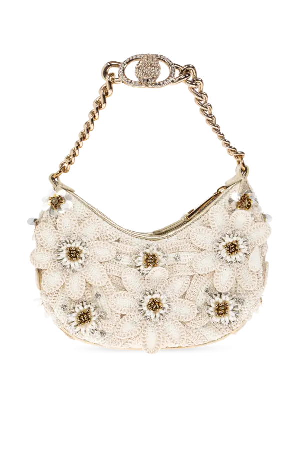 Kurt Geiger Small Chelsea Hobo Handbag - Cream