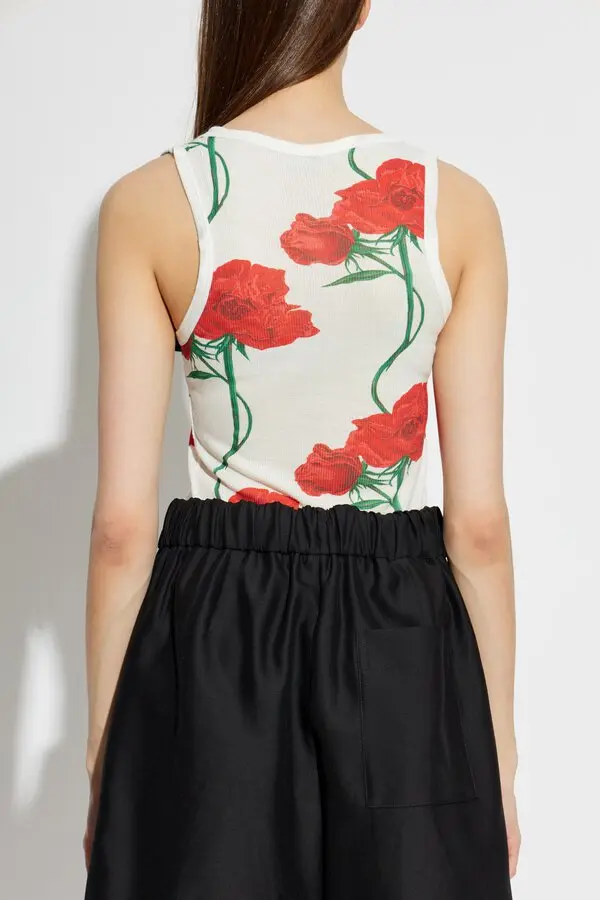 Kenzo Floral Motif Top - White