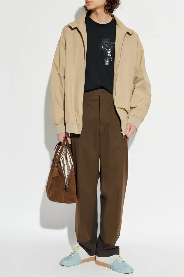 MAISON MARGIELA Jacket With A Stand-up Collar - Beige