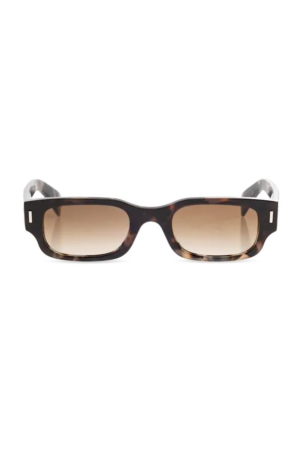 Alexander McQueen Rectangle Sunglasses - Brown