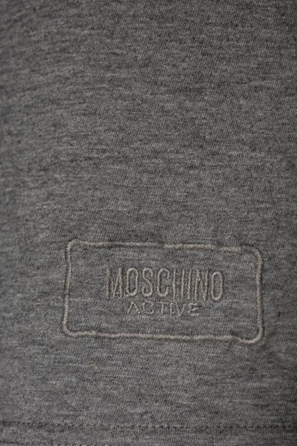 Moschino Cotton Knee Length Shorts - Grey