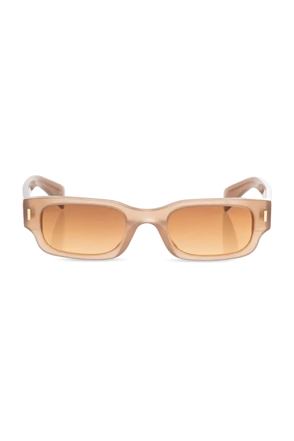 Alexander McQueen Rectangle Acetate Sunglasses - Orange
