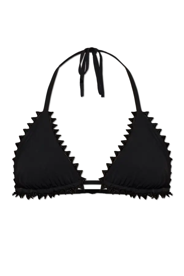 Jacquemus Picot Bikini Top - Black