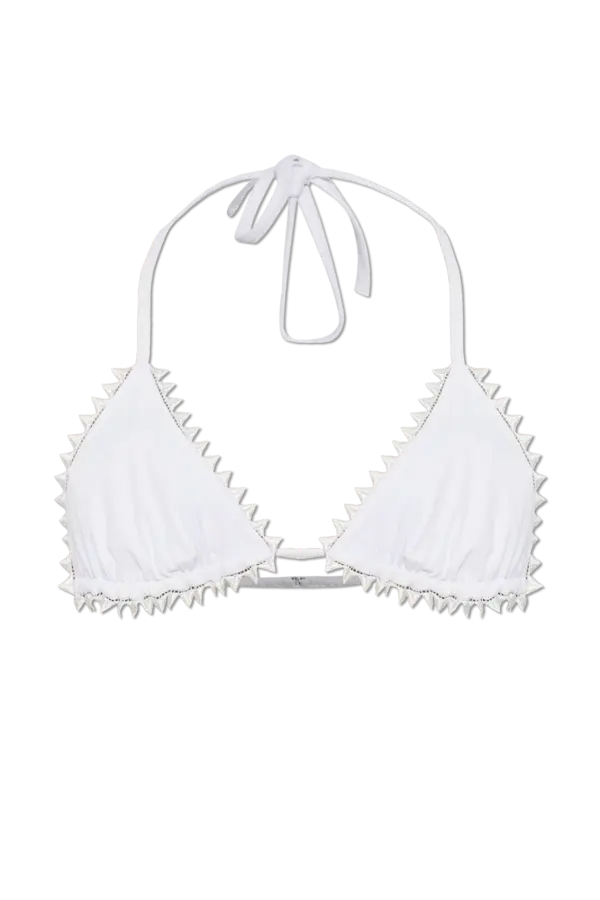 Jacquemus Picot Bikini Top - White