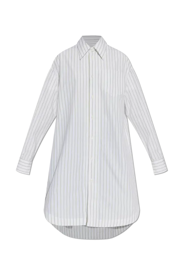 Ami Striped Shirt Dress