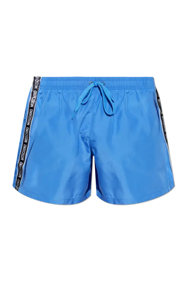Moschino Logo Swim Shorts - Blue