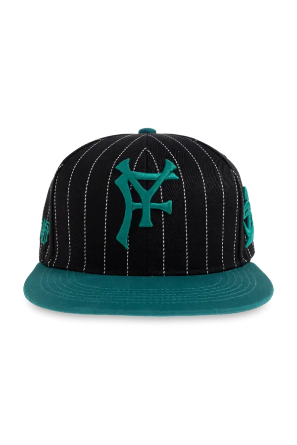 PDF Pinstripe Baseball Cap - Black