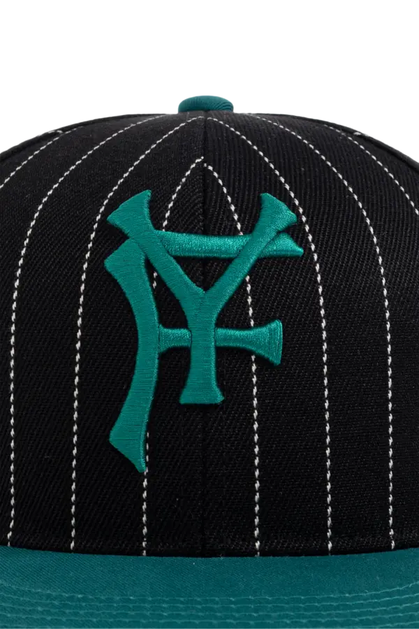 PDF Pinstripe Baseball Cap - Black