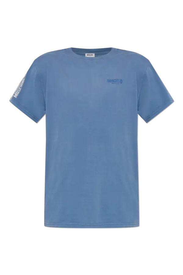 Moschino T-shirt With Logo - Blue