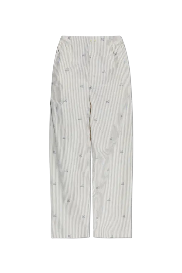 Jacquemus Striped Cotton Trousers
