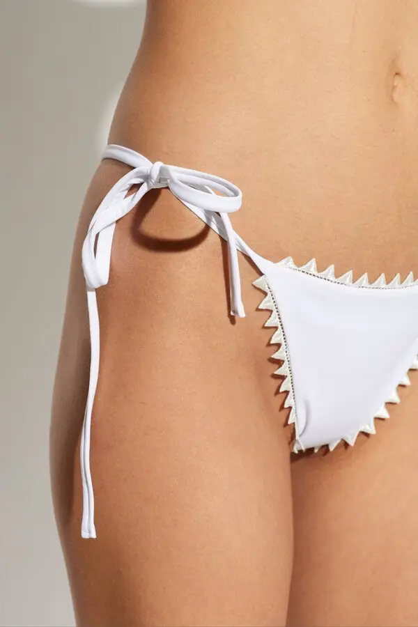 Jacquemus Picot Bikini Bottom - White