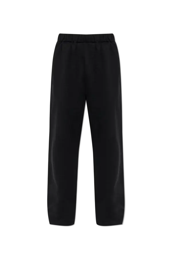 Jacquemus Sweatpants With Embroidered Logo - Black