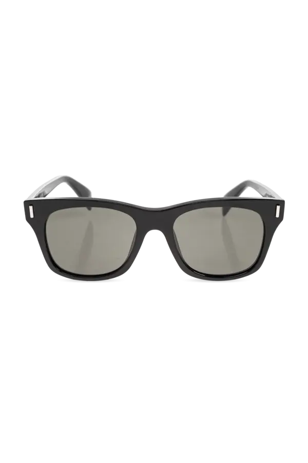 Alexander McQueen Full Rim Rectangle Sunglasses - Black