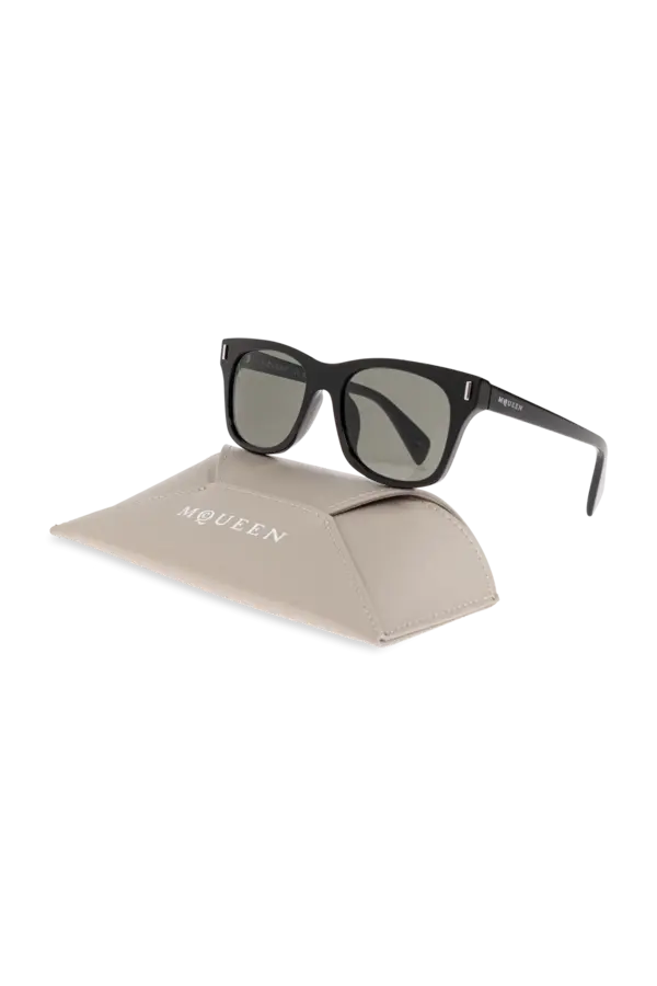 Alexander McQueen Full Rim Rectangle Sunglasses