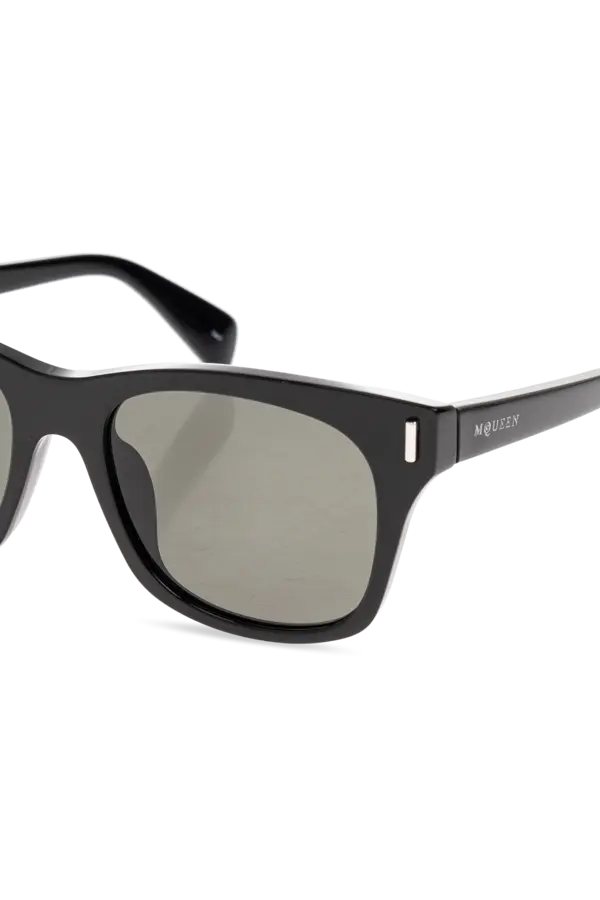 Alexander McQueen Full Rim Rectangle Sunglasses