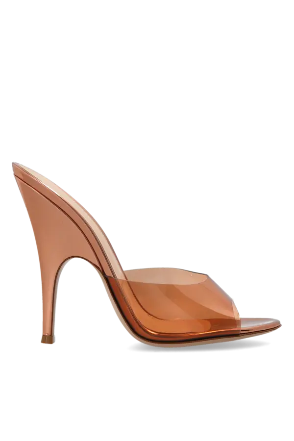 GIANVITO ROSSI Heeled Mules - Brown