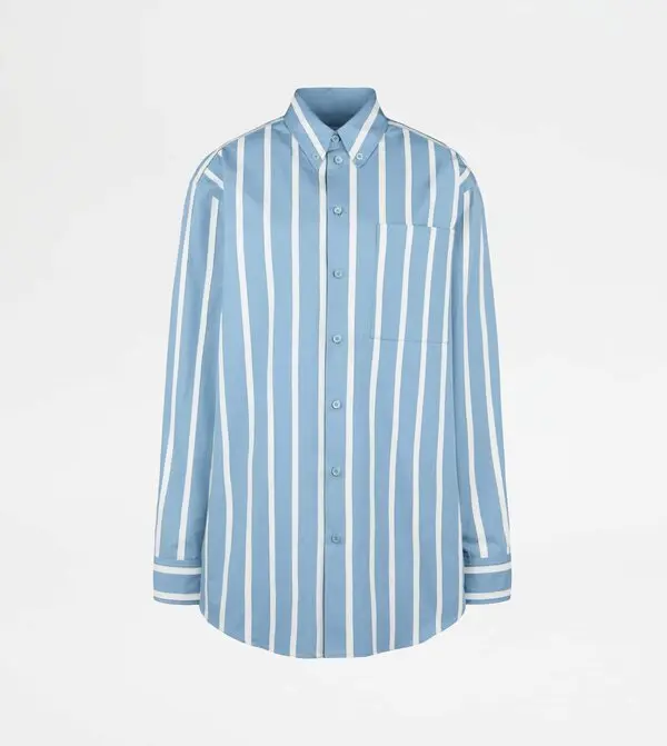 TOD'S Poplin And Leather Shirt