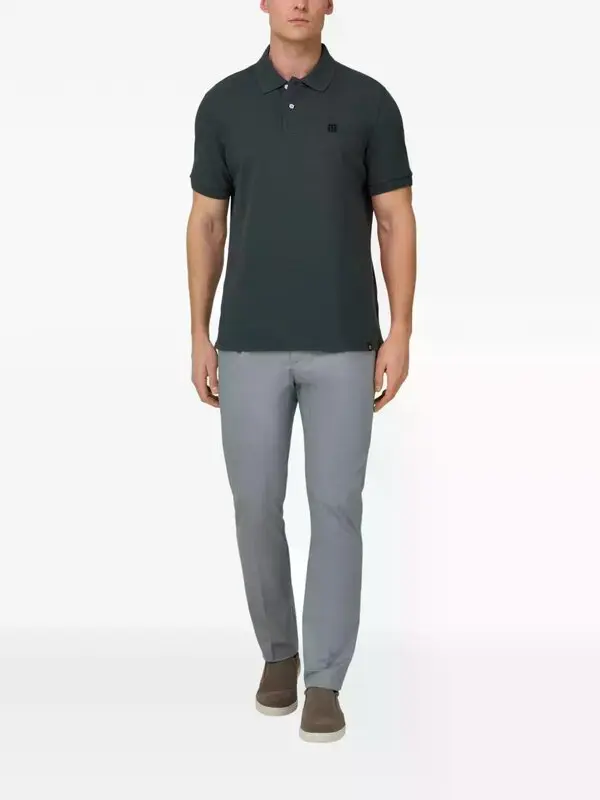 Boggi Milano Logo-detail Polo Shirt - Green