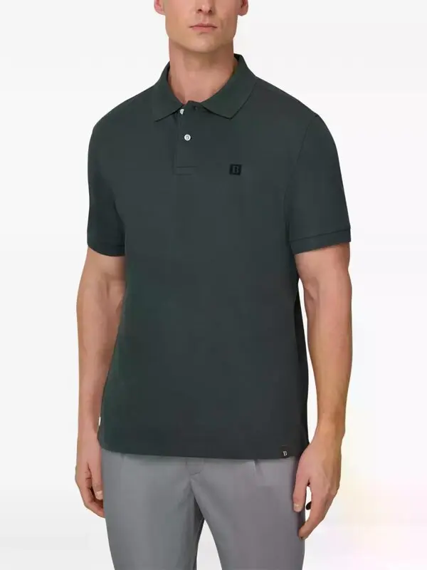 Boggi Milano Logo-detail Polo Shirt - Green